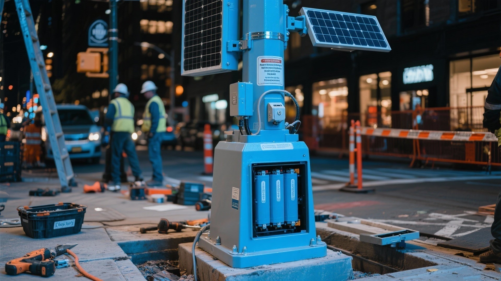 Emergency Power Design and Emergency Lighting Function for Solar Stree