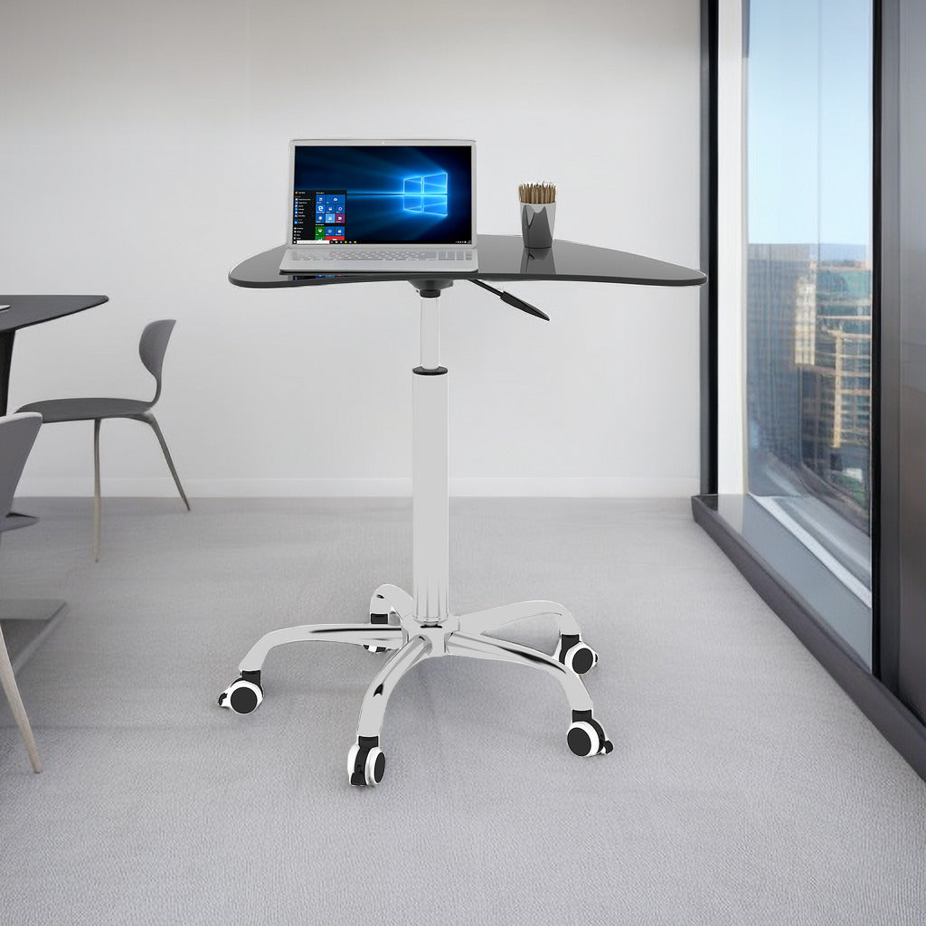 Adjustable Mobile Desk JST6600 - Height 24.2" to 32.7" | Rackora
